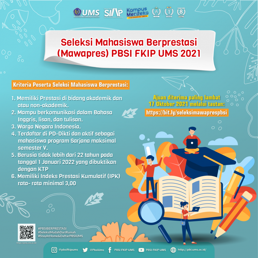 Seleksi Mahasiswa Berprestasi (Mawapres) PBSI FKIP UMS 2021 ...